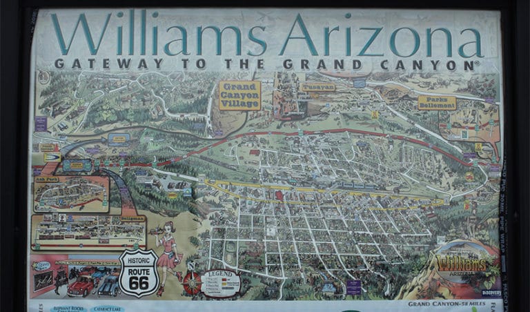 Carte de Williams en Arizona - Mélanie Rayna